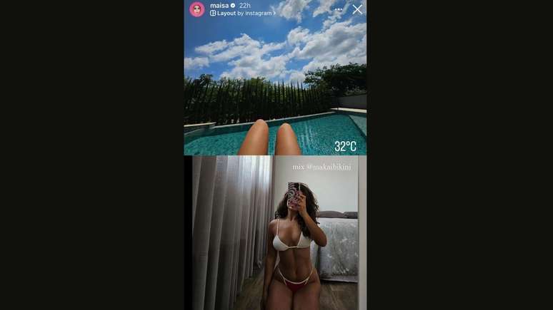 Maisa Silva hipnotiza a web ao tomar sol com biquíni finíssimo e corpo escultural