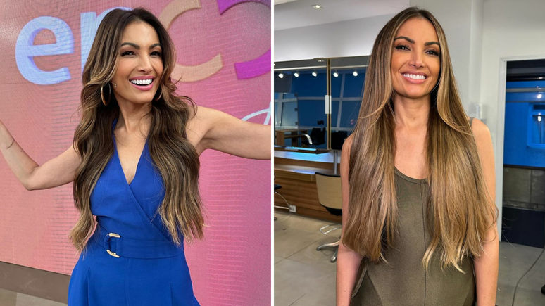 Patricia Poeta passa por mudança de visual e fica mais loira