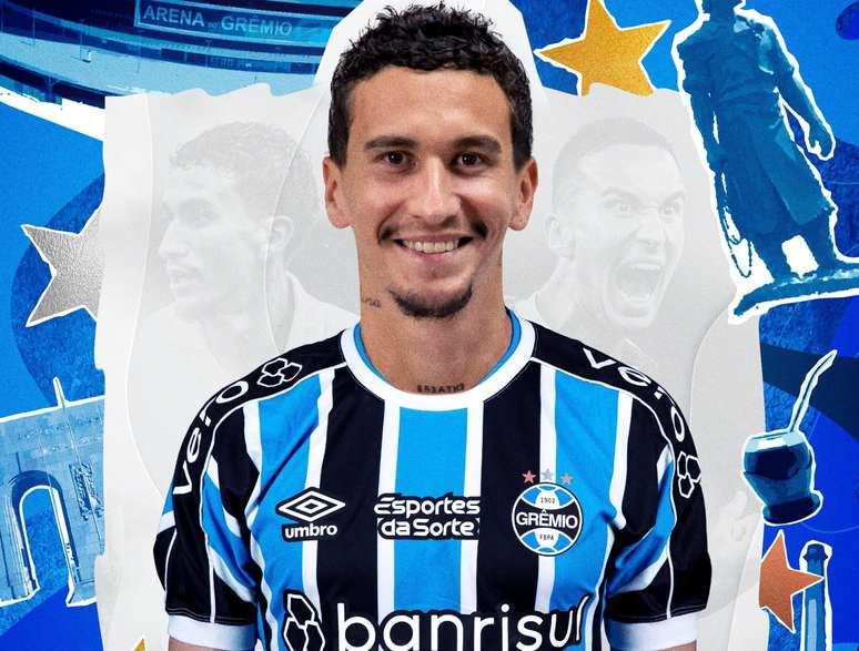 Grêmio anuncia contratação do volante Dodi, ex-Santos, até 2026