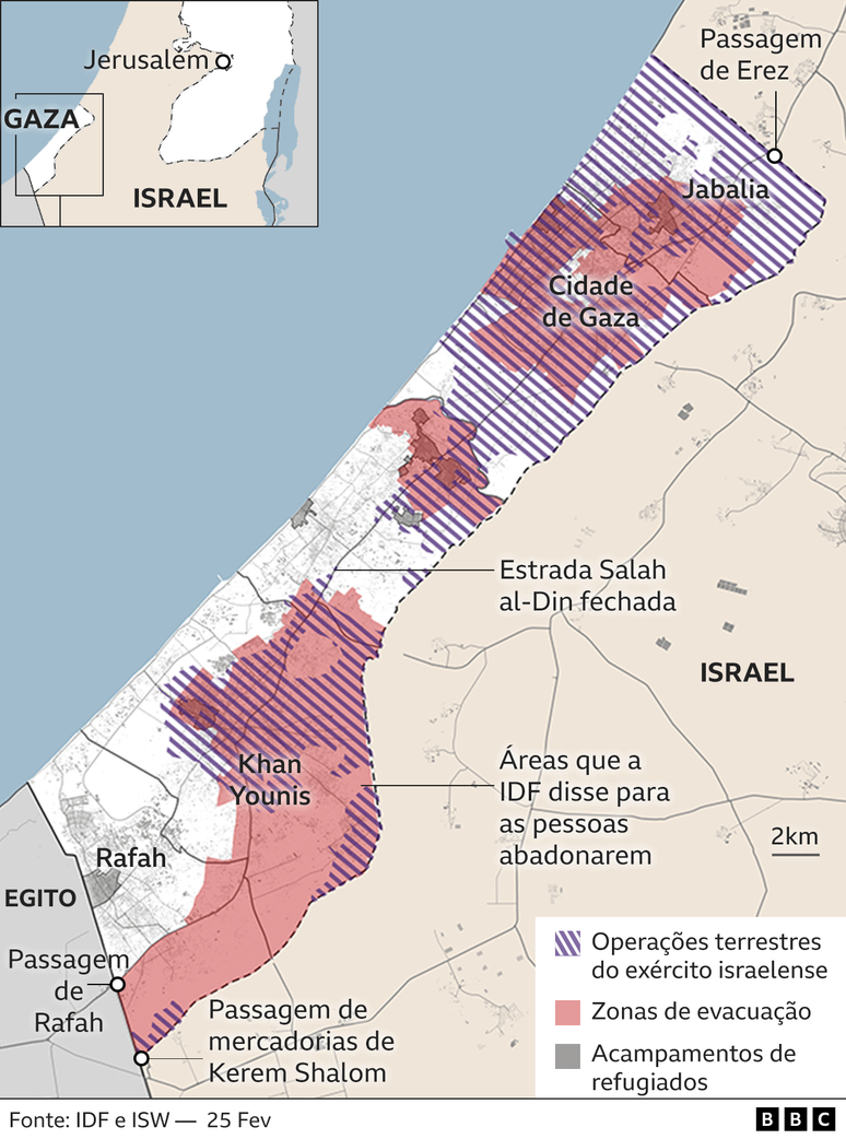 Faixa de Gaza: os mapas, gráficos e fotos que mostram como vida mudou ...