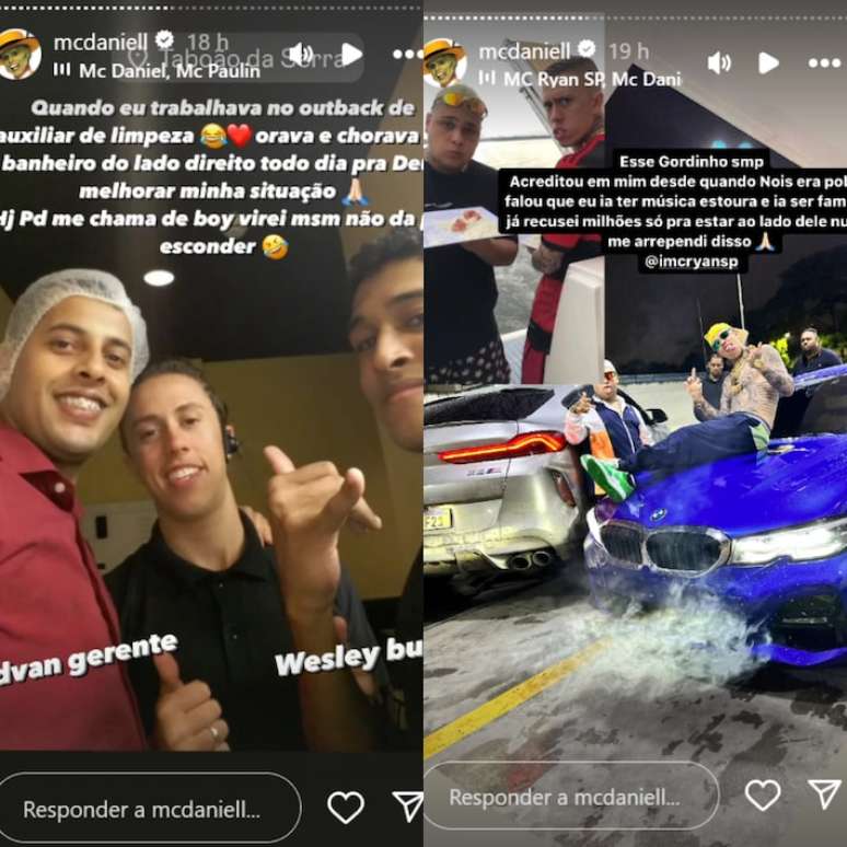 MC Daniel compartilha foto de antes da fama e reflete sobre carreira ...