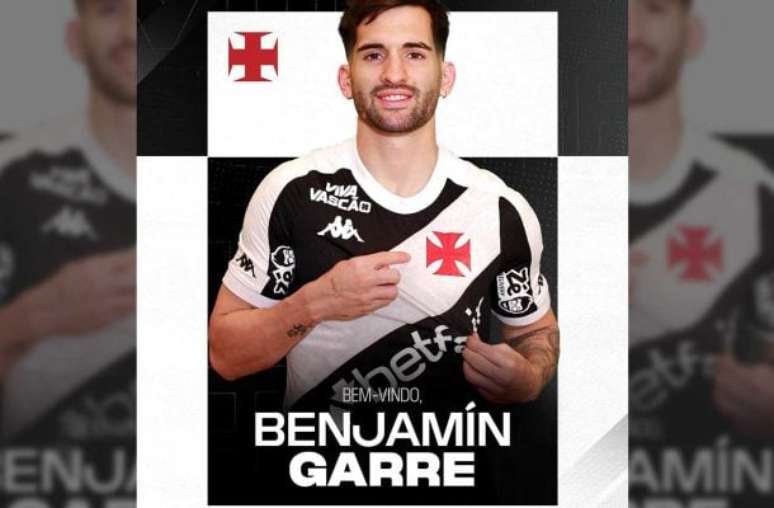 Vasco anuncia a contratação do argentino Benjamin Garré