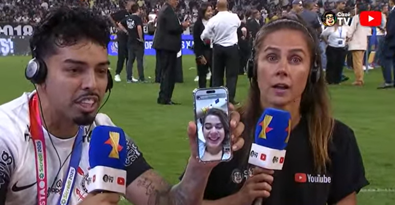 Matheus Bidu surpreende Carol Barcelos ao vivo: 'esposa no hospital'