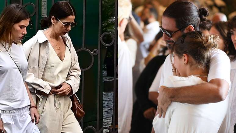 Flora Gil chega acompanhada de Flor no velório de Preta; sobrinha da ...