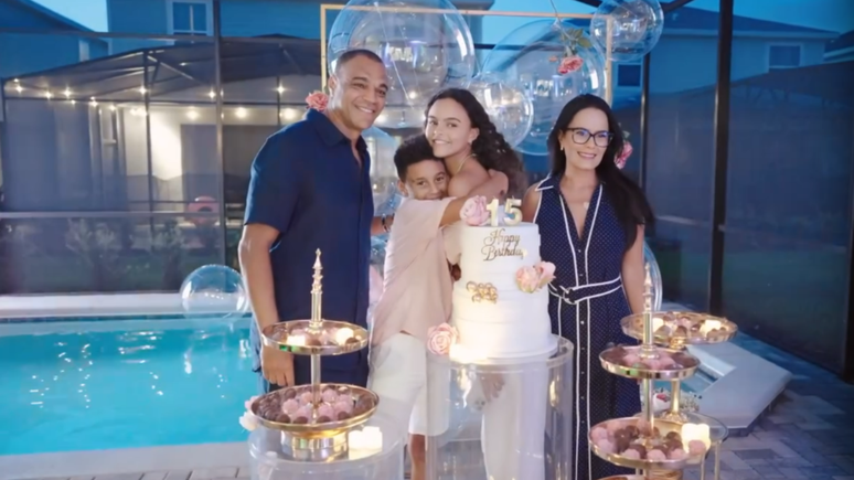 Denilson e Luciele Camargo comemoram 15 anos da filha com festa nos Estados Unidos