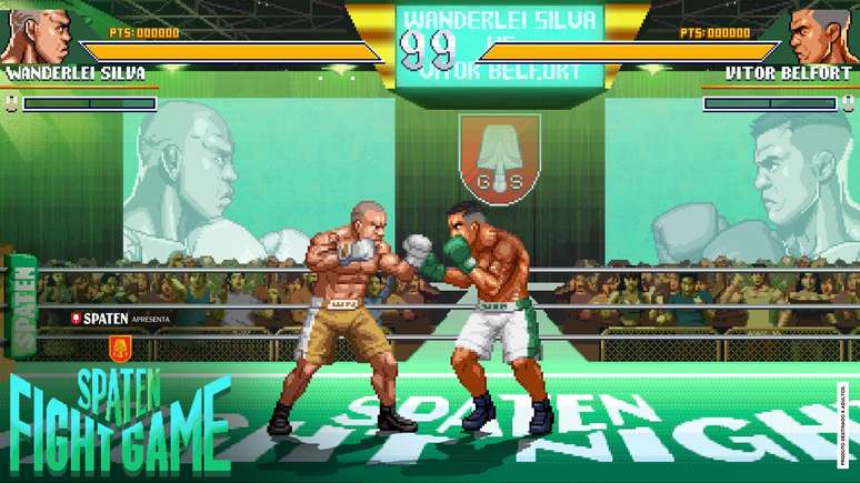 Spaten Fight Night 2 ganha jogo estilo anos 90 com Popó, Wanderlei Silva e Vitor Belfort