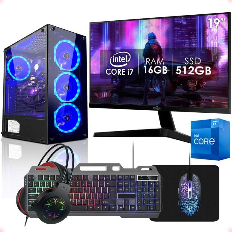 PC Gamer Completo Intel Core i7 - Desconto de 36%