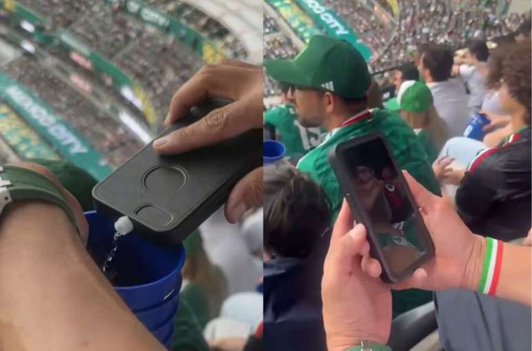 Torcedor encontra jeito inusitado de levar bebida escondida para o jogo ...