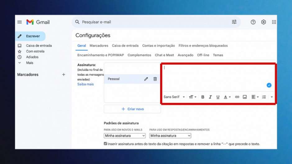 Como Criar Uma Assinatura No Gmail No Computador E No
