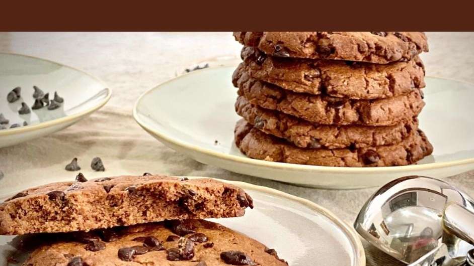 Cookies de chocolate, saudáveis, tão ou mais deliciosos