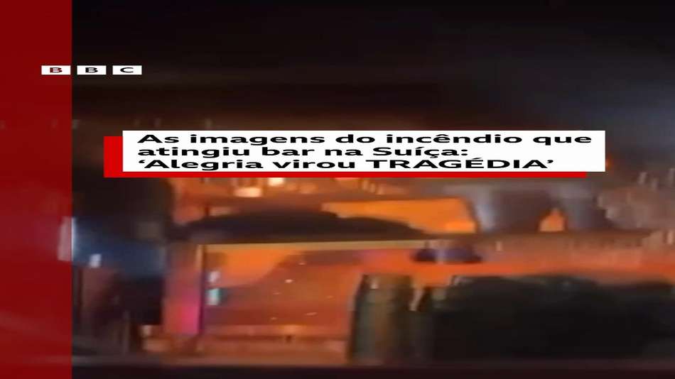 As imagens de incêndio que atingiu bar na Suíça: 'Alegria virou tragédia'